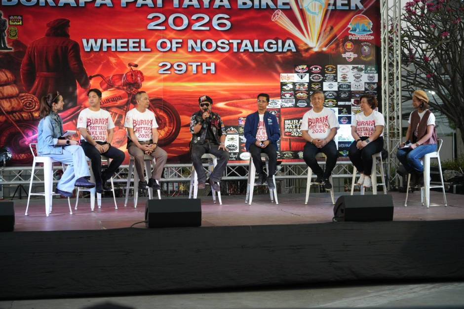 Pattaya wirbt für die Burapa Bike Week, Thailand