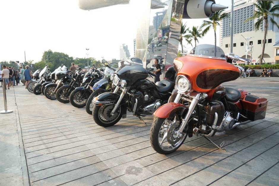 Pattaya wirbt für die Burapa Bike Week, Thailand
